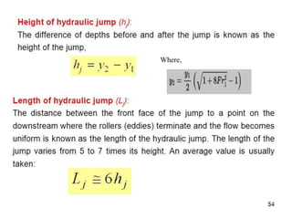 Hydraulic jump | PPTX