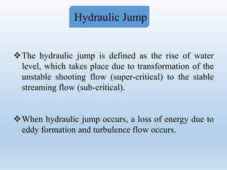 Hydraulic jump | PPTX