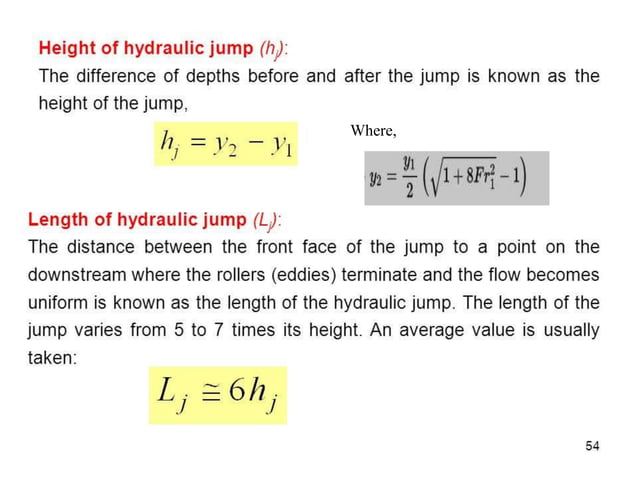 Hydraulic jump | PPT