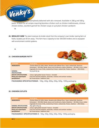 Venkys chicken | DOCX