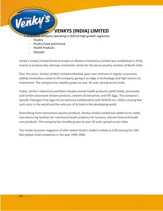 Venkys chicken | DOCX