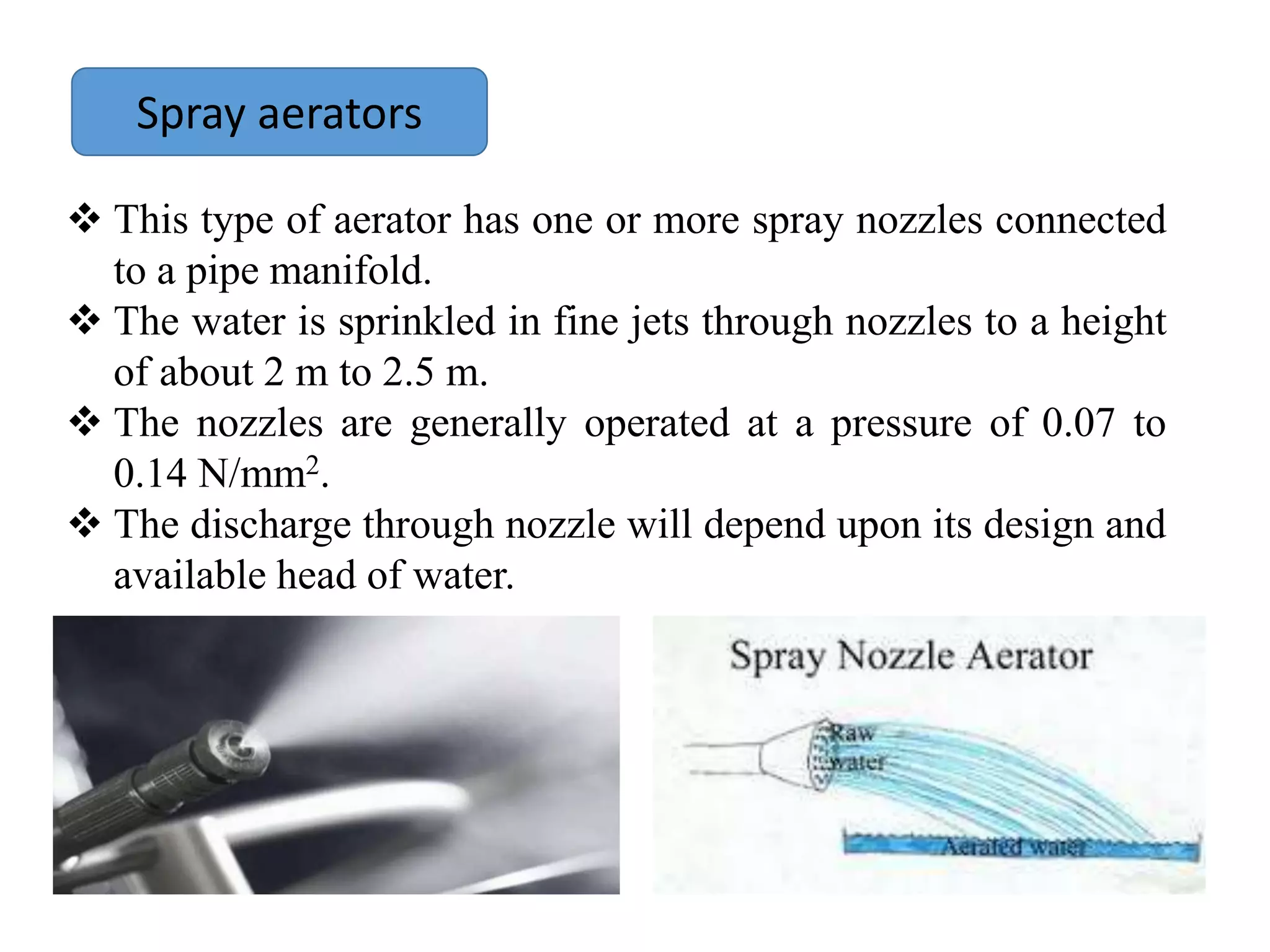 Aeration and Types of Aerators | PPTX