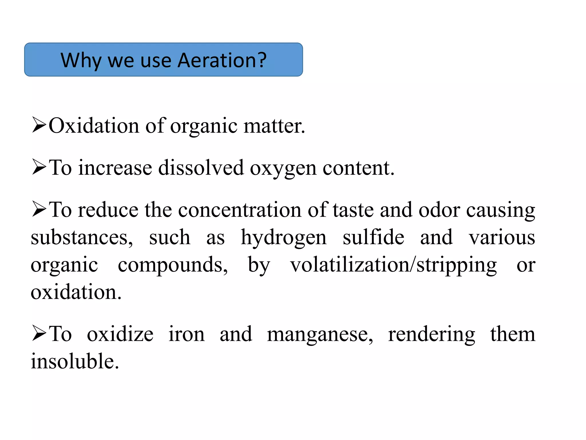 Aeration and Types of Aerators | PPTX