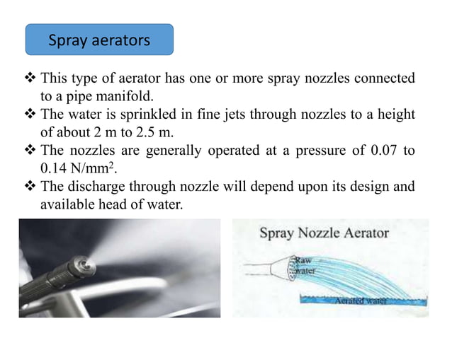 Aeration and Types of Aerators | PPTX