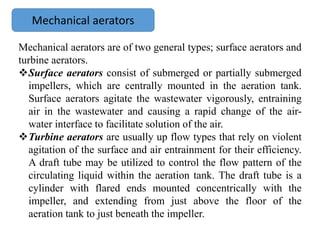 Aeration and Types of Aerators | PPTX