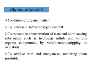Aeration and Types of Aerators | PPTX