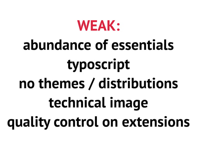Drupal | TYPO3 | Neos | Wordpress: a comparison | PPT