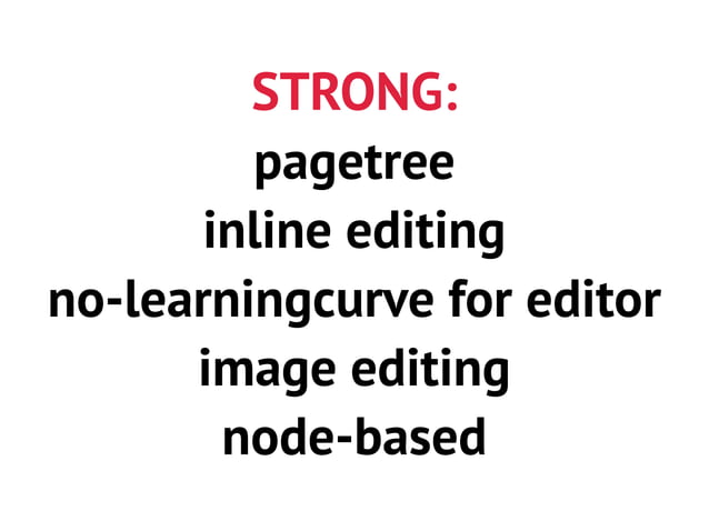 Drupal | TYPO3 | Neos | Wordpress: a comparison | PPT