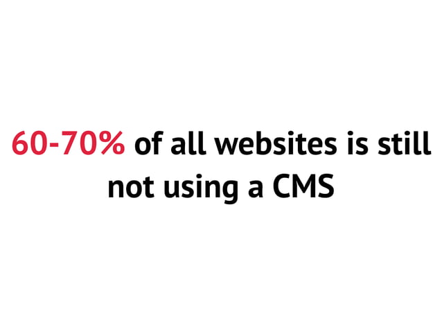 Drupal | TYPO3 | Neos | Wordpress: a comparison | PPT