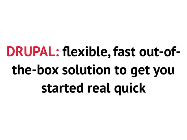 Drupal | TYPO3 | Neos | Wordpress: a comparison | PPT