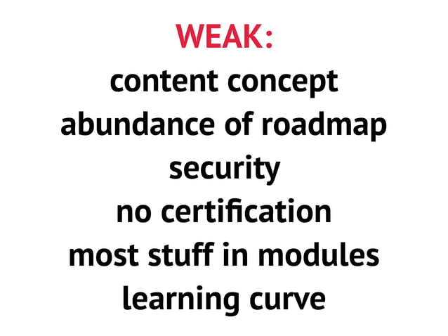 Drupal | TYPO3 | Neos | Wordpress: a comparison | PPT