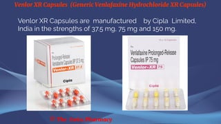 Venlor XR Capsules (Generic Venlafaxine Hydrochloride XR Capsules) | PDF