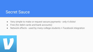 Venmo Presentation Sanjay Devireddy | PDF