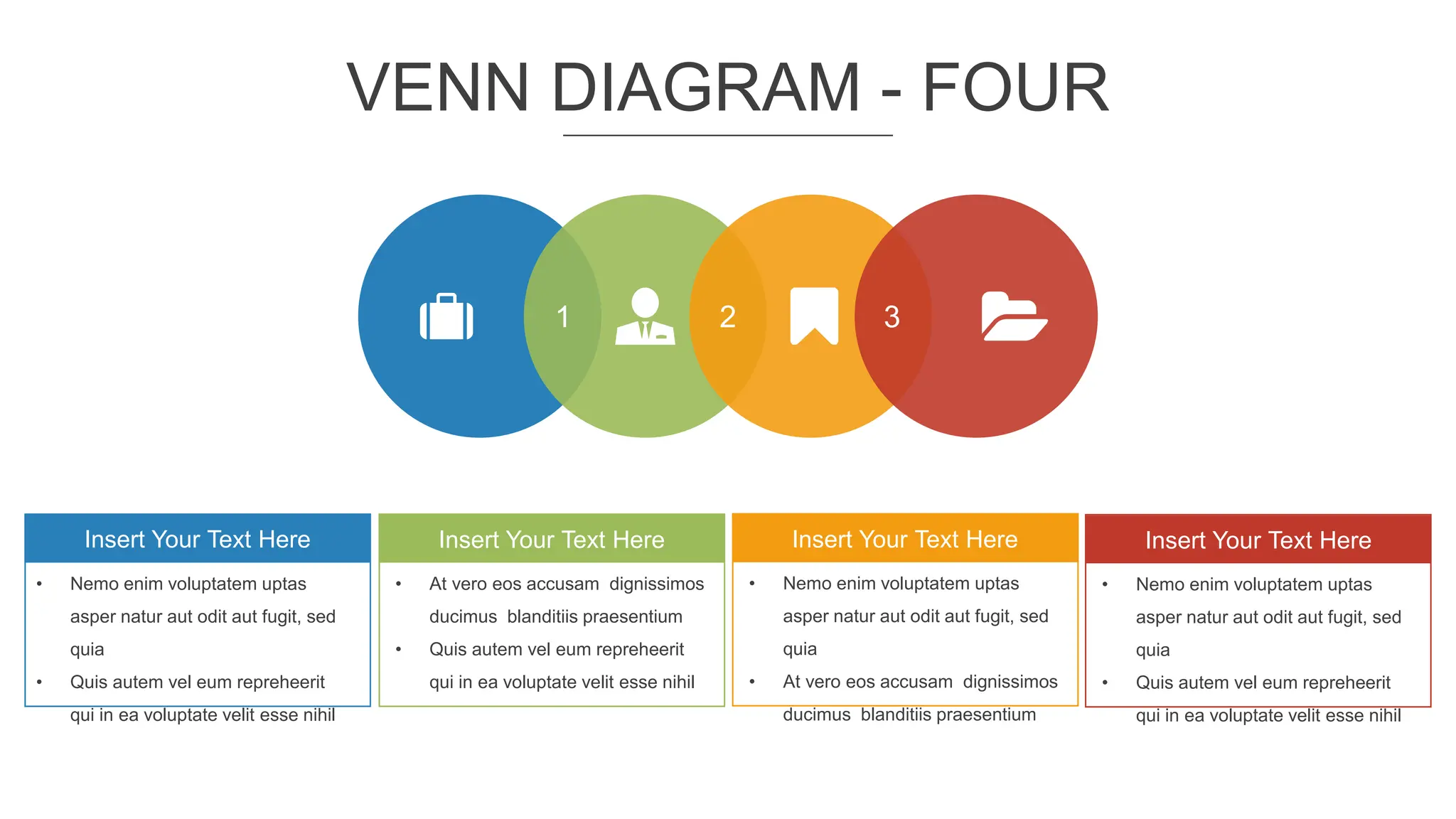 This is a slide deck of a venn diagram that shows circles | PPT