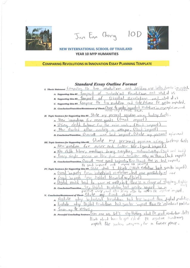 Venn diagram and essay template | PDF