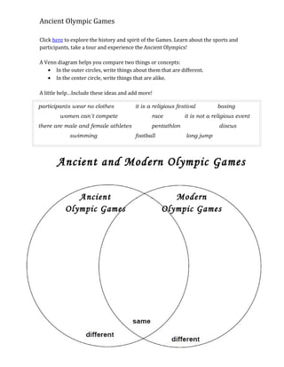 Ancient and Modern Olympic Games | DOC