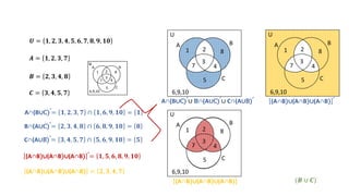 Venn diagrams 3 circles shading | PPTX