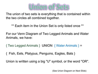 Venn Diagrams and Sets | PPTX
