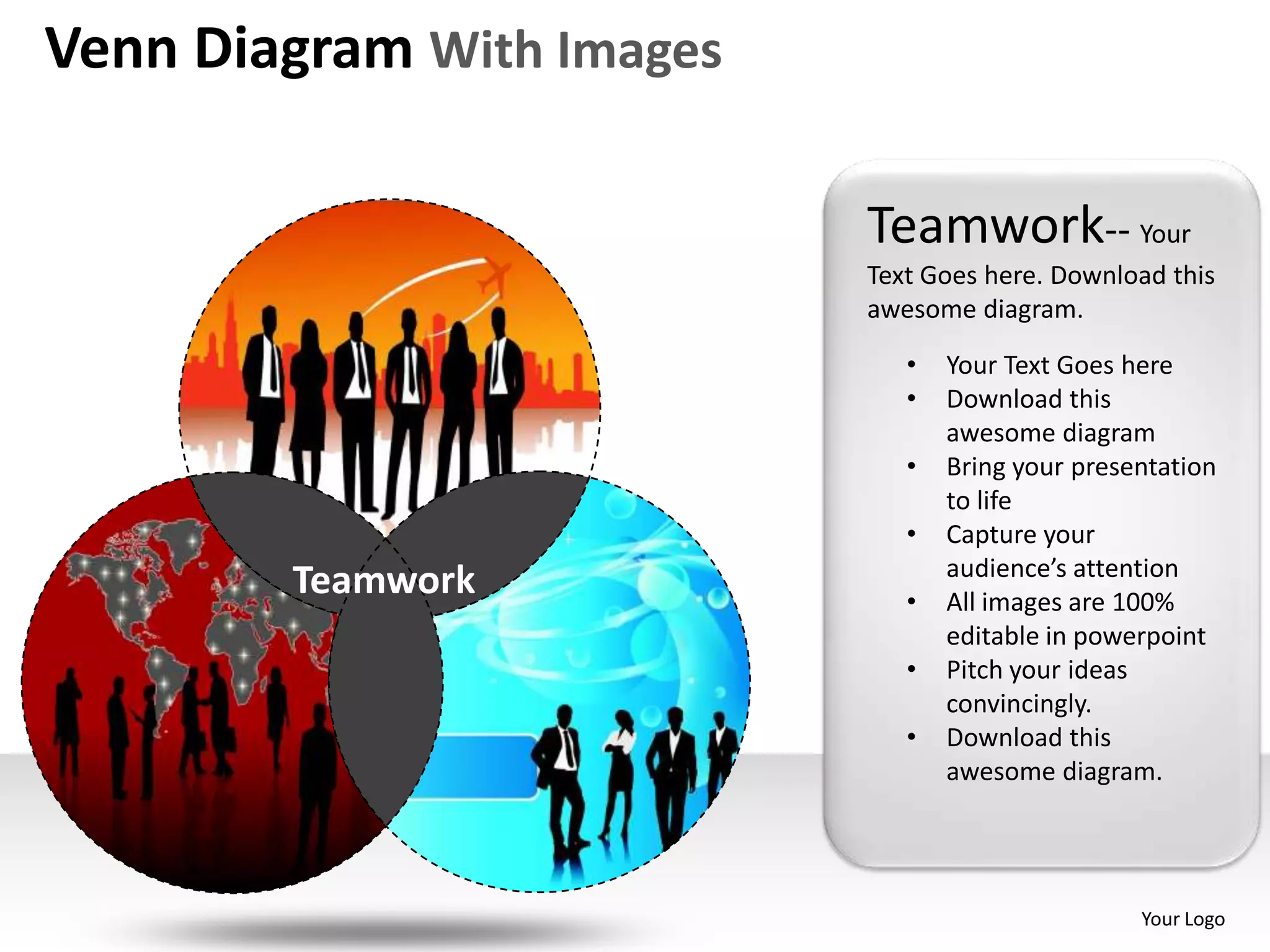 Venn diagram with images powerpoint presentation templates | PPTX