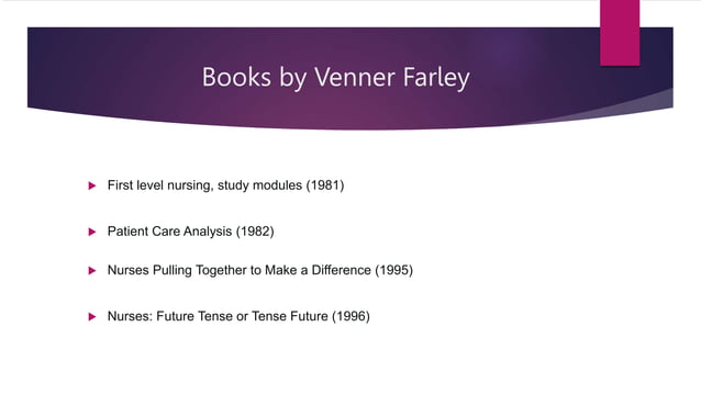 Venner Farley EdD, RN. | PPT