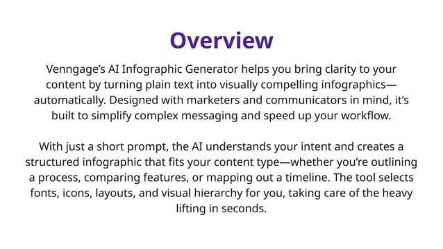 Venngage AI Infographic Generator- AI-powered visuals that turn your ...