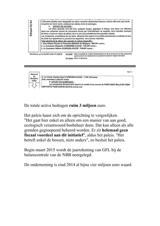Vennootschap koningin Mathilde: geen fiscaal voordeel? | DOC | Personal ...