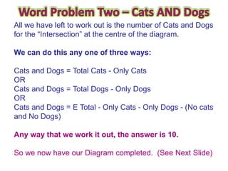 Venn Diagram Word Problems | PPTX