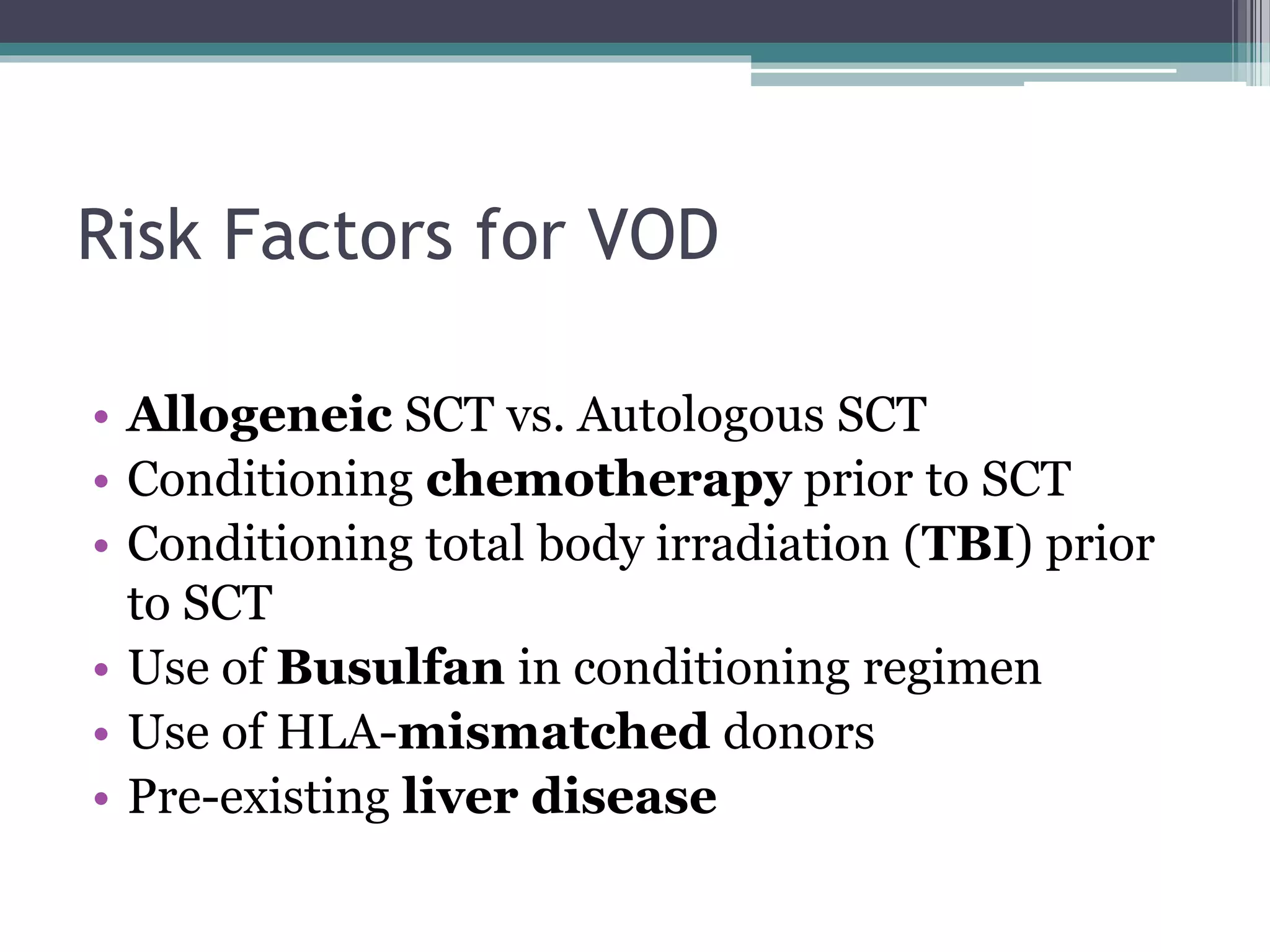 Veno occlusive disease | PPTX