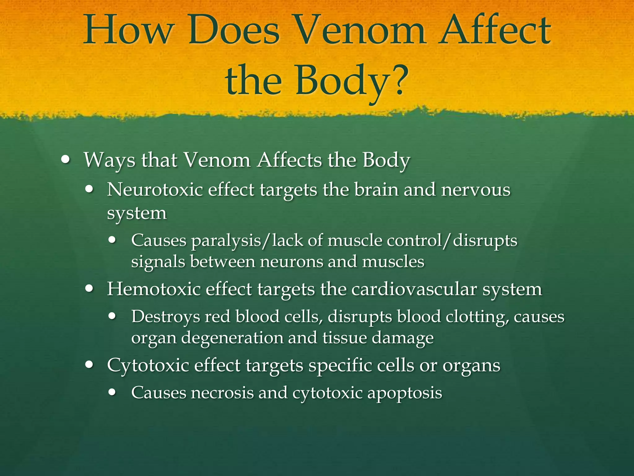 Venom. garcia, kunz, meraou | PPTX