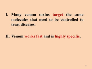 Venom as medicine - Deadly venom could help cure diseases !!! | PPTX