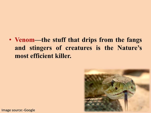 Venom as medicine - Deadly venom could help cure diseases !!! | PPT