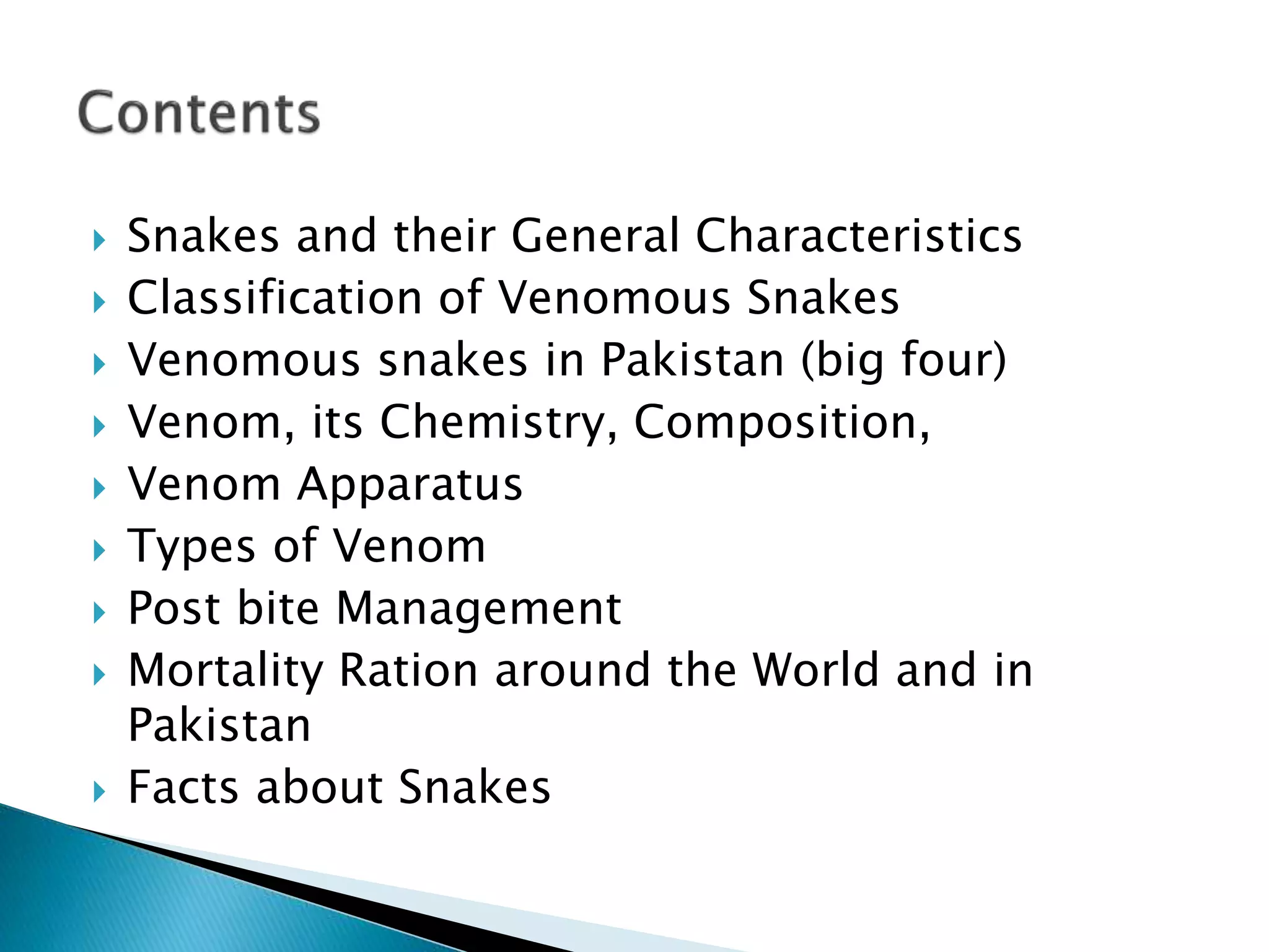 Venomous and non venomus snakes | PPTX | Blood Disorders | Diseases and ...
