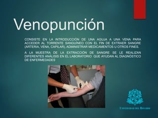 Taller venopunción CEM Universidad del Rosario | PPTX