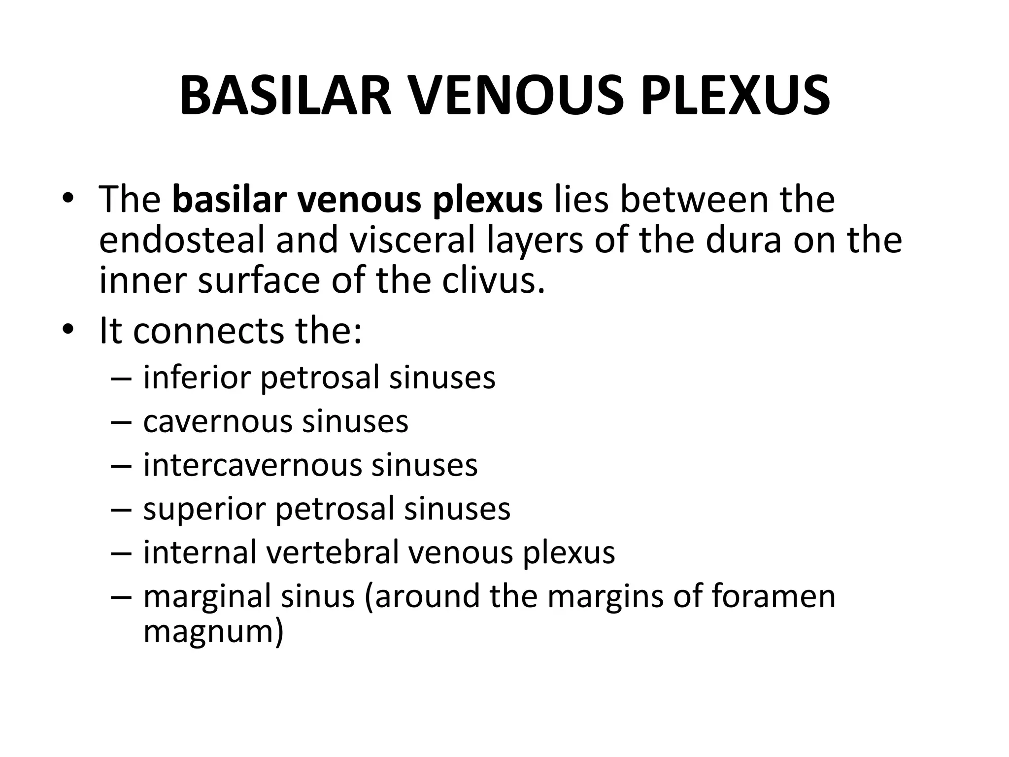 Venous anatomy of brain - Radiology | PPTX