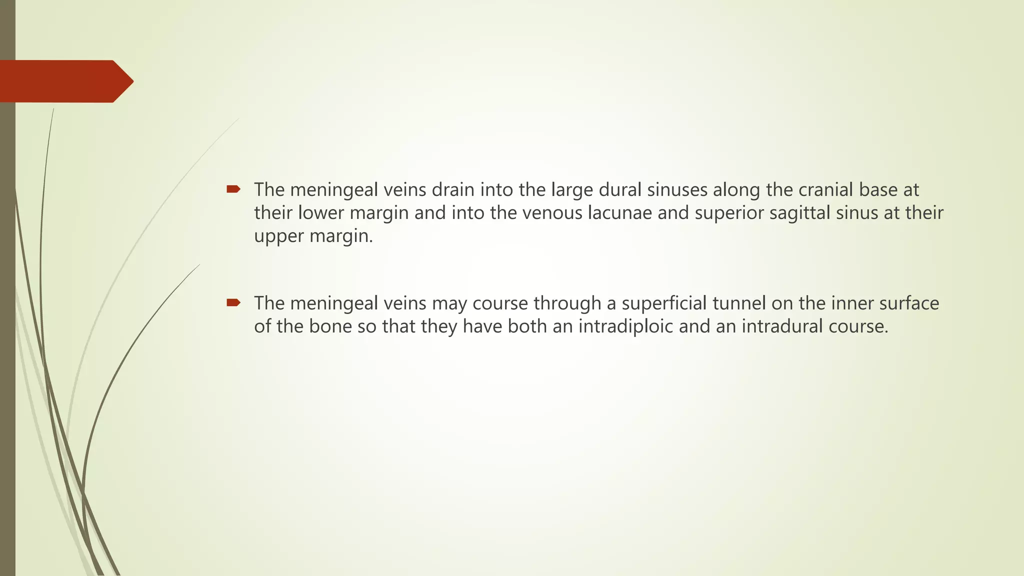 Venous anatomy of the brain | PPTX