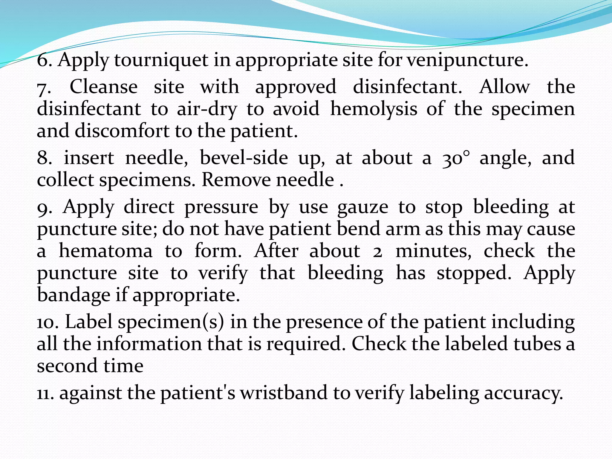 Venous blood coolection | PPTX