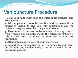 Venous blood coolection | PPT