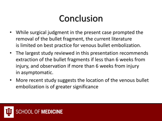 Venous Bullet Embolization Presentation Final.pptx