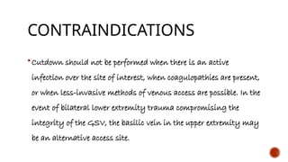 Venous cutdown for Surgery Viva, MBBS Students | PPTX