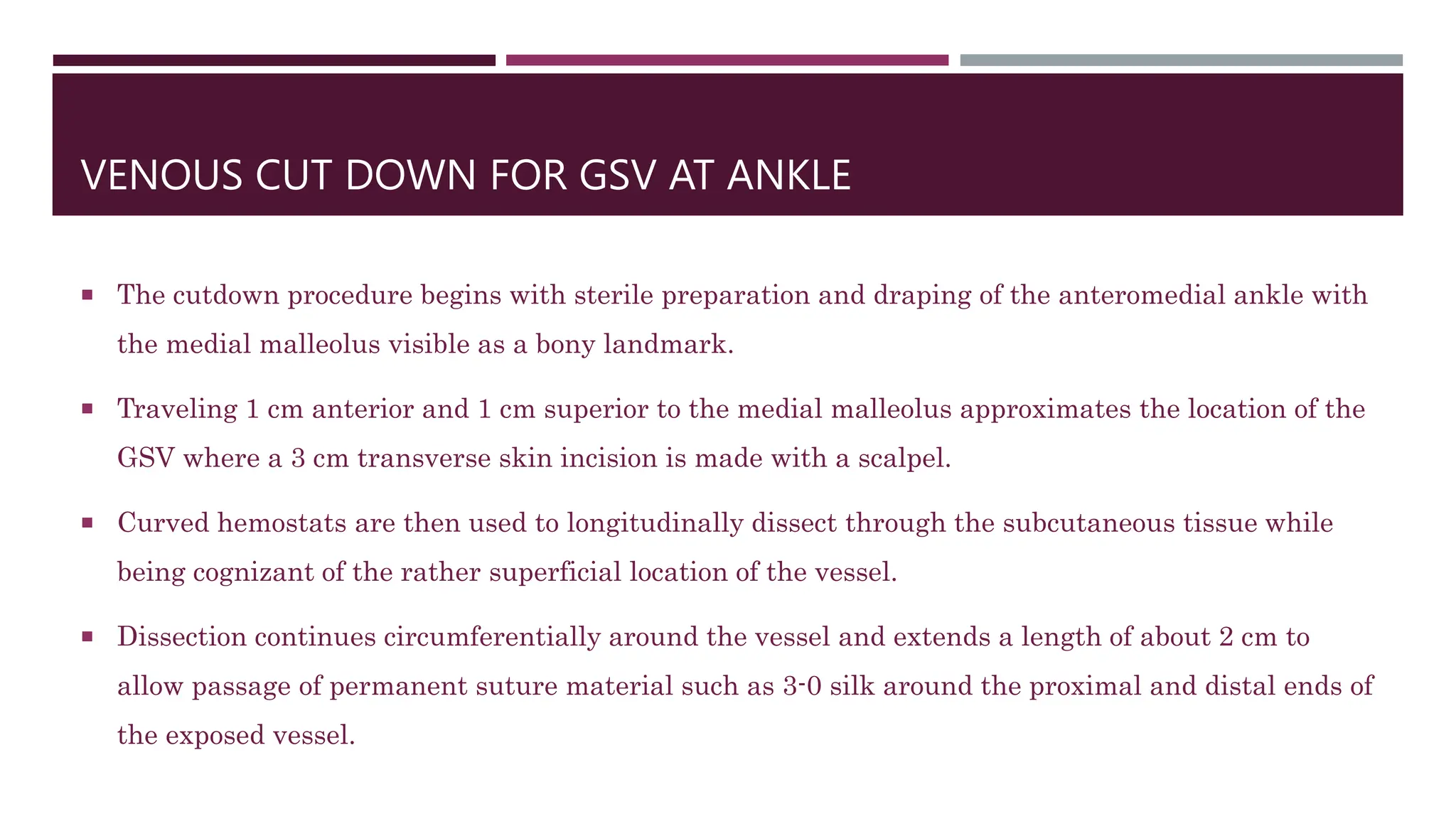 VENOUS CUT DOWN Procedure ppt presntation | PPTX