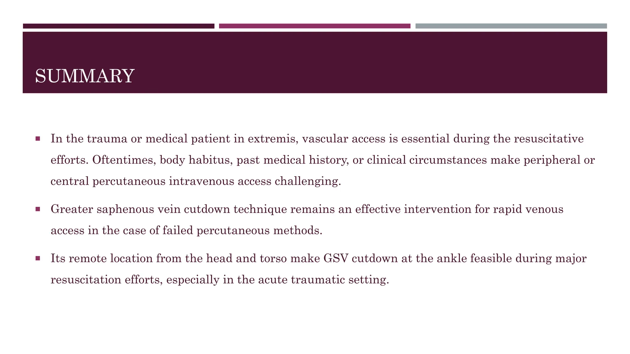 VENOUS CUT DOWN Procedure ppt presntation | PPTX