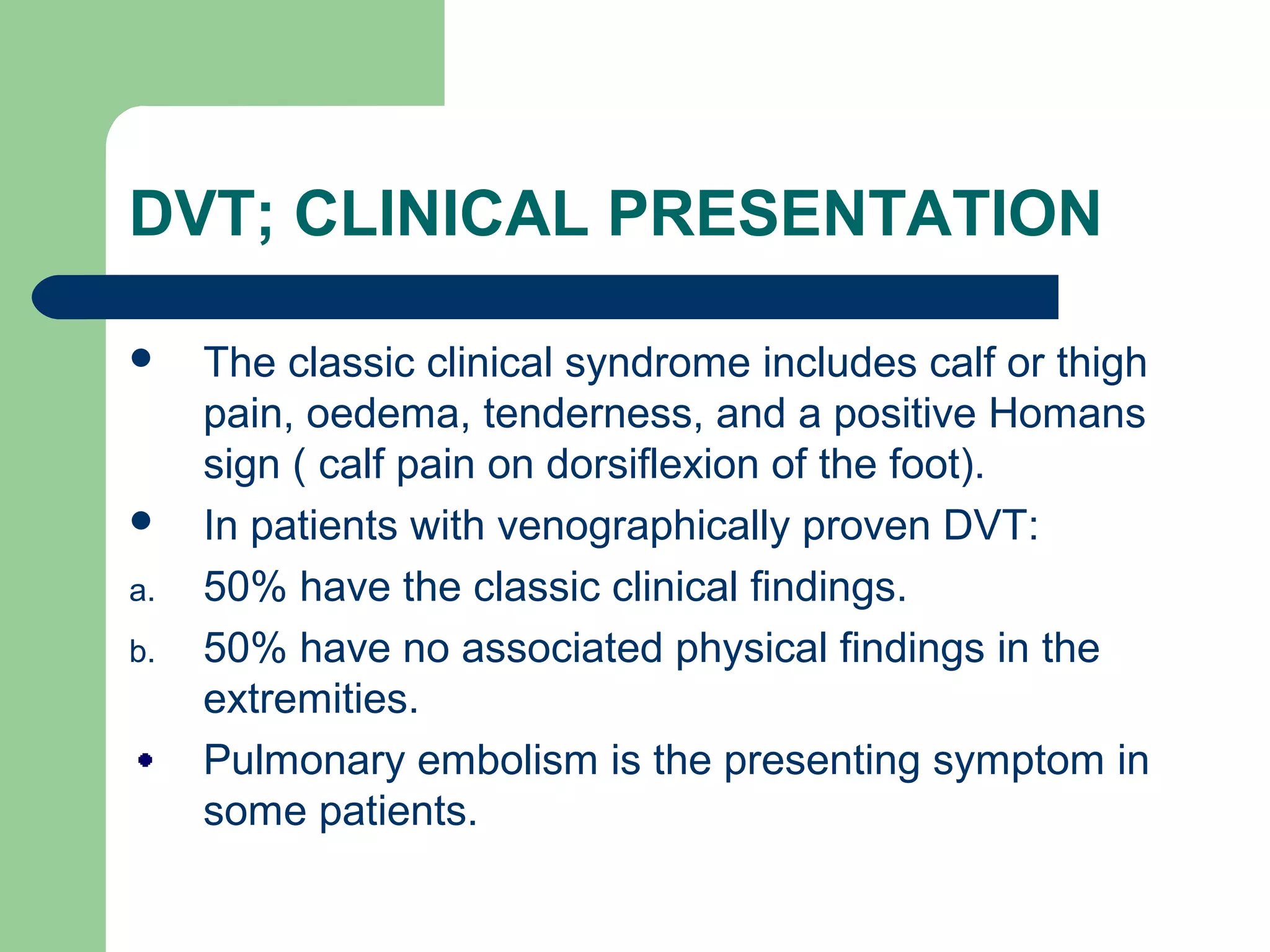 Venous Disorders | PPT