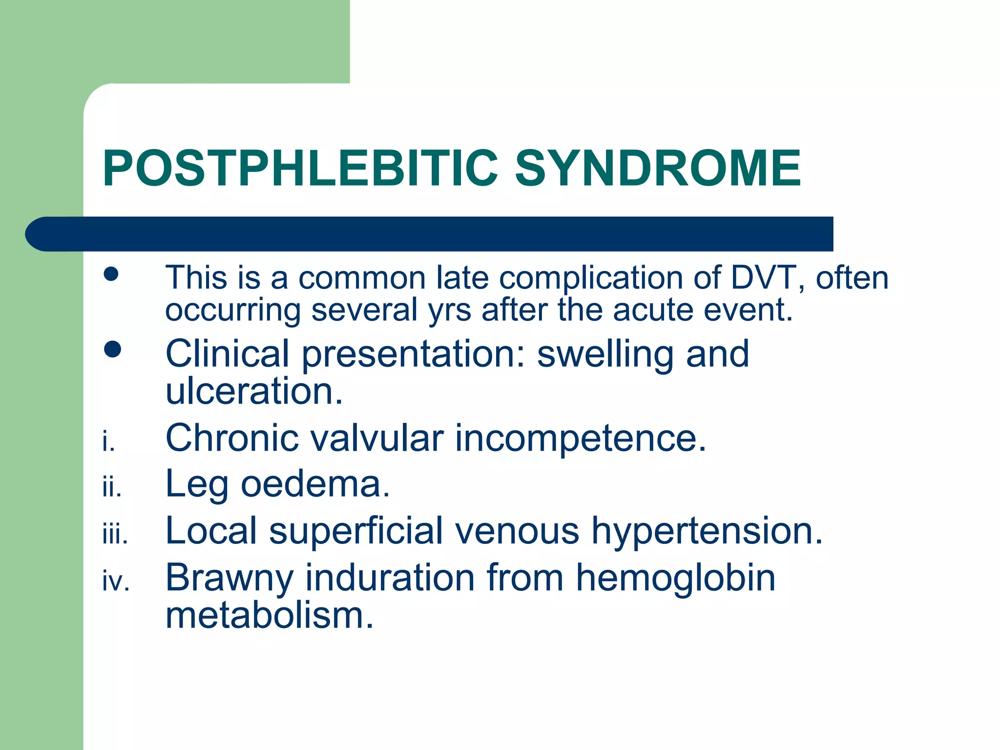 Venous Disorders | PPT