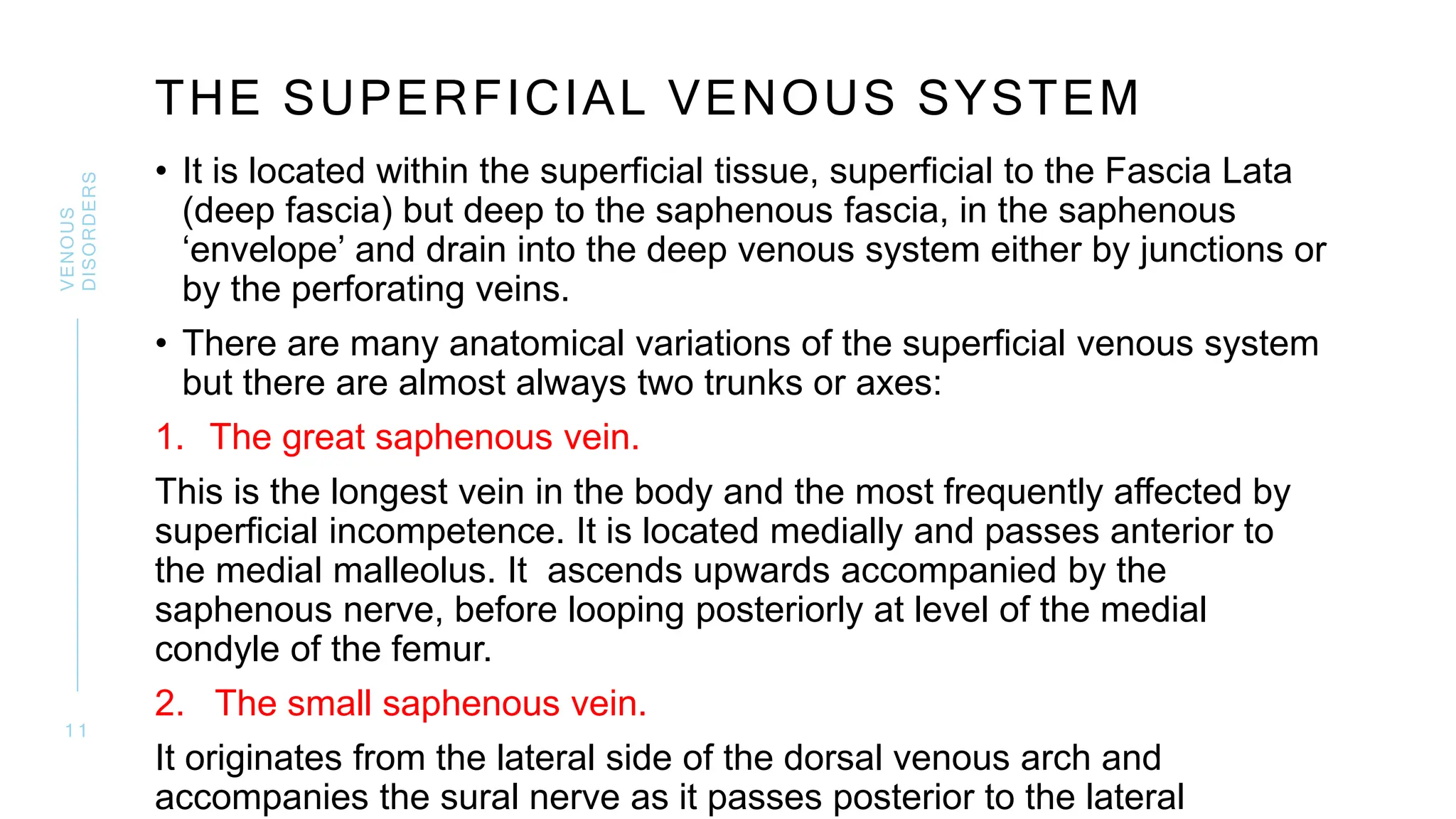 Venous disorders of the lower limbs, general surgery | PPTX