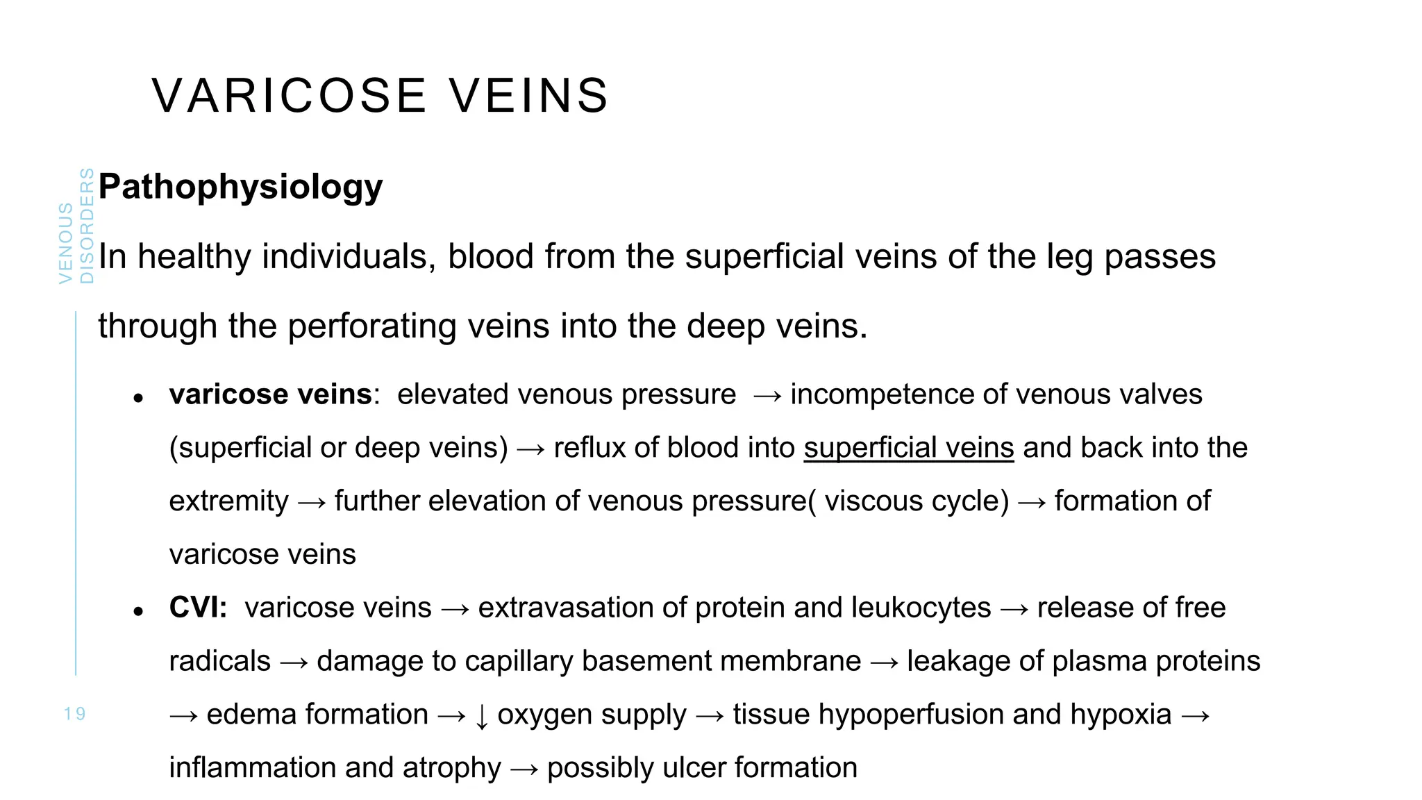 Venous disorders of the lower limbs, general surgery | PPTX