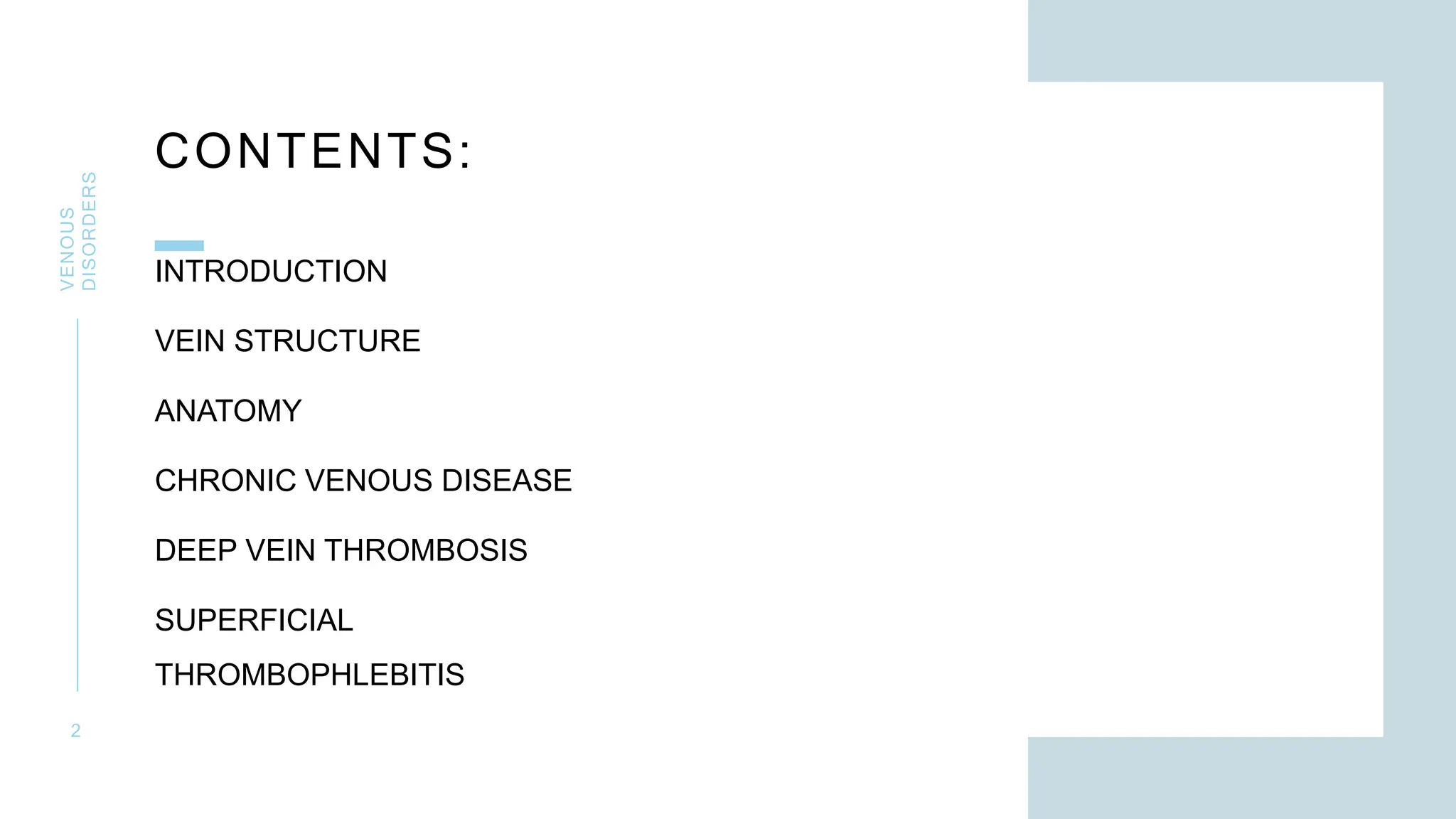 Venous disorders of the lower limbs, general surgery | PPTX