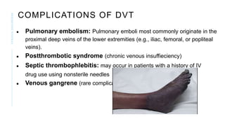 Venous disorders of the lower limbs, general surgery | PPTX
