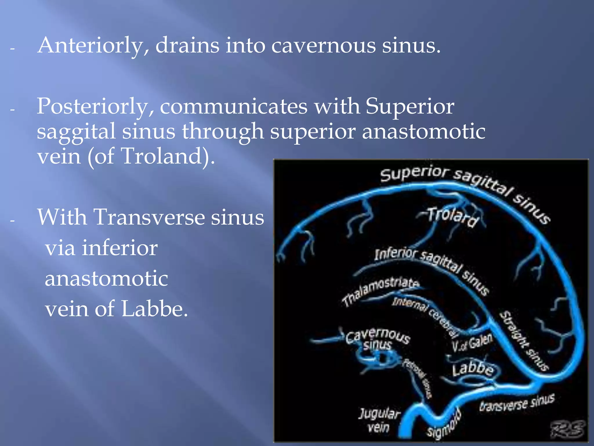 Venous drainage of brain | PPTX