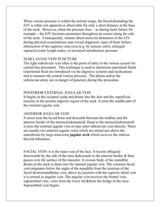 Venous drainage of head and neck | DOC