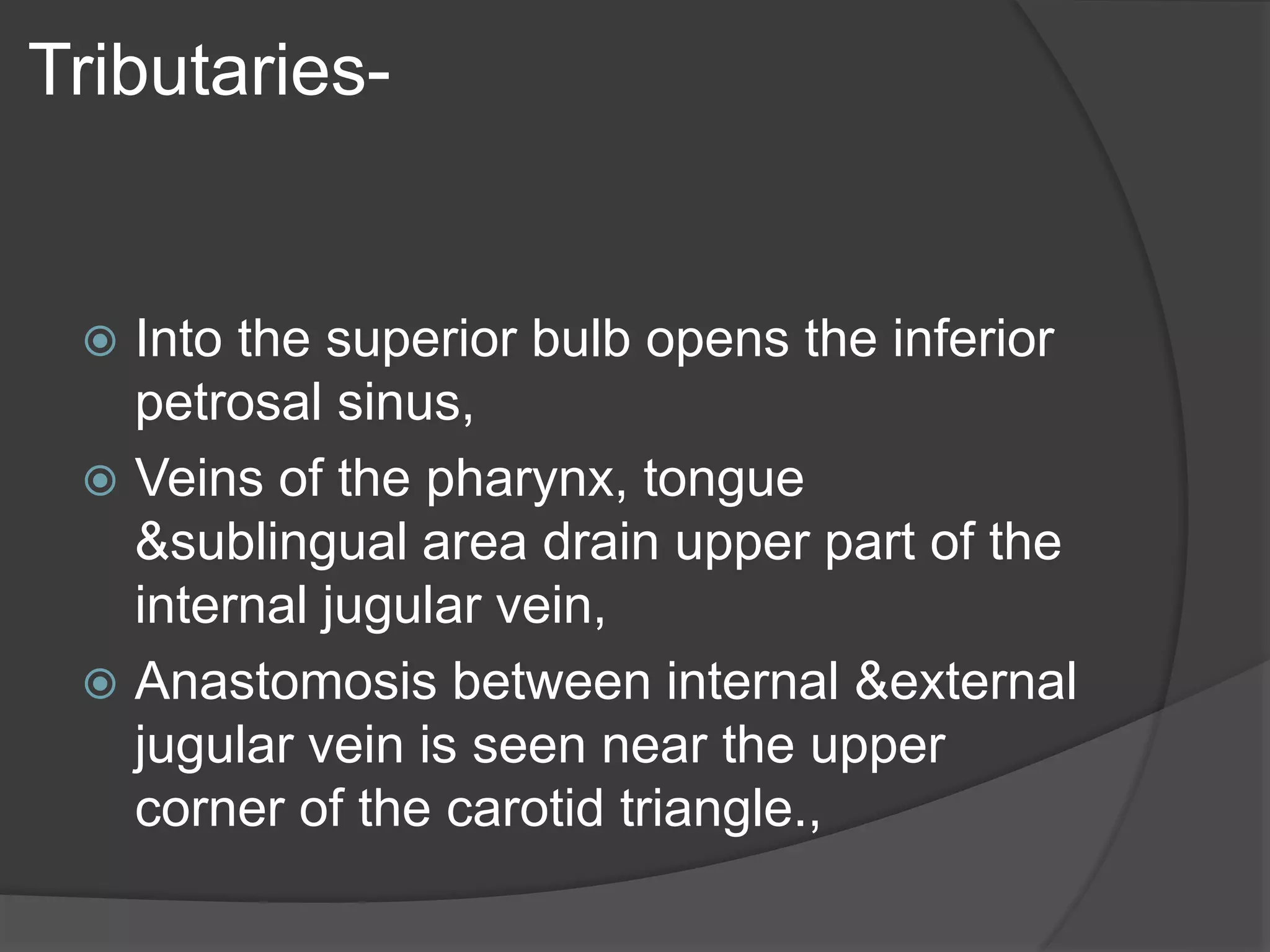Venous drainage of head , neck and face | PPTX